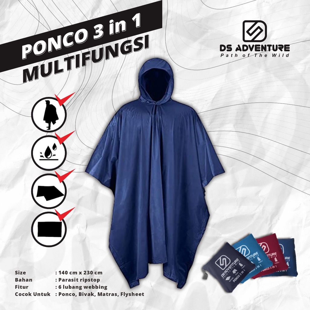 Jual ds adventure / Ponco 3in1 One Ds adventure / jas hujan model ... Jual ds adventure / Ponco 3in1 One Ds adventure / jas hujan model ...
