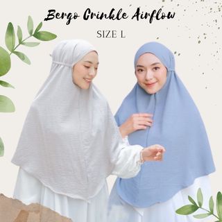 Jual Bergo Instan Crinkle Airflow Premium L ( NON PET TALI ) | Shopee Indonesia