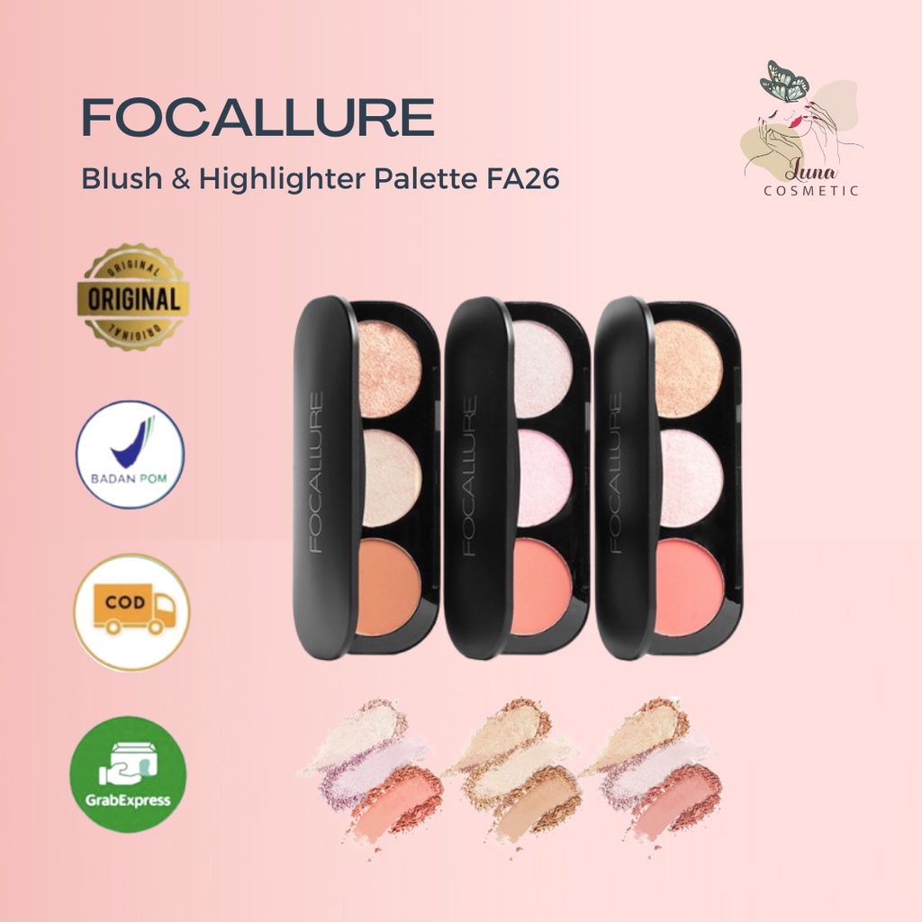 Jual FOCALLURE Blush & Highlighter Palette FA26 | Focallure | Shopee ...