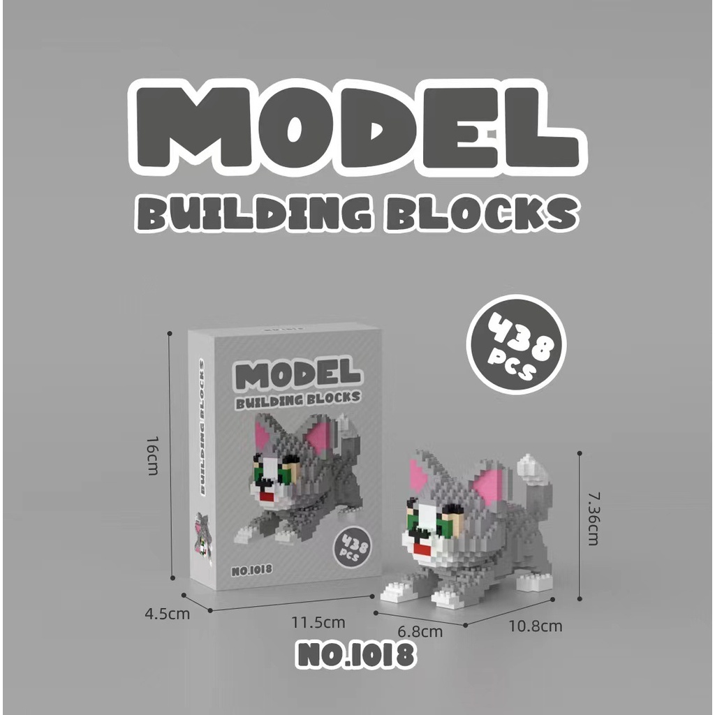 Jual Block Toys Bricks Tom and Jerry Nano Block Mainan Balok Susun ...