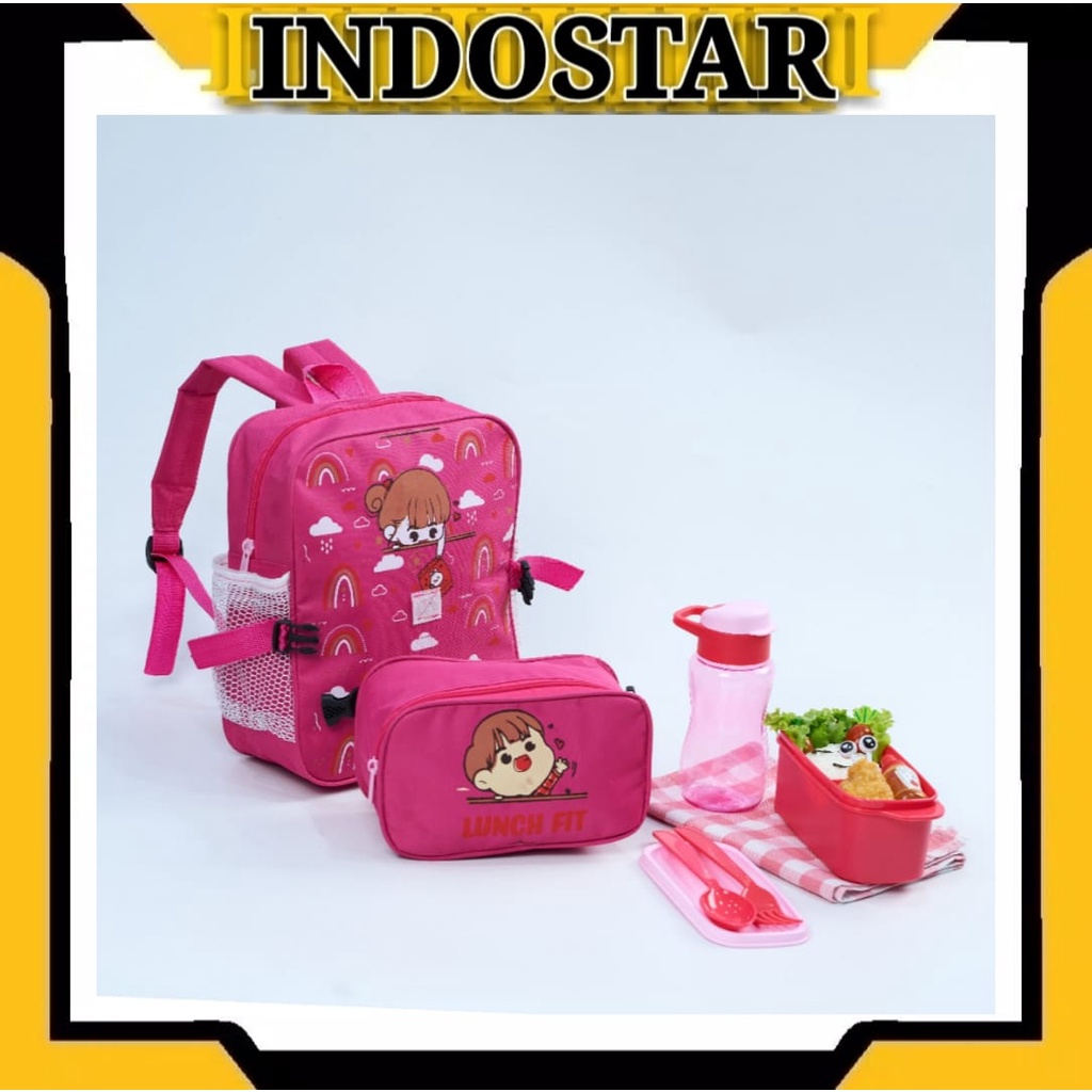 Jual IDS Tas Bekal Chimmy Set Of 4 / Tas Bekal Anak | Shopee Indonesia
