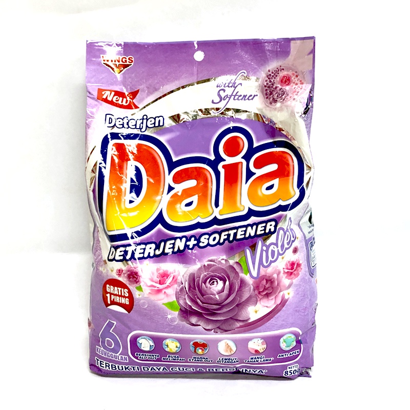 Jual Daia Detergent Plus Softener Violet 800G | Shopee Indonesia