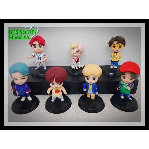 Jual SET OF 7 MINI FIGURE BTS TINY TAN MIC DROP - PAJANGAN BTS TINY TAN KODE 1072 | Shopee Indonesia