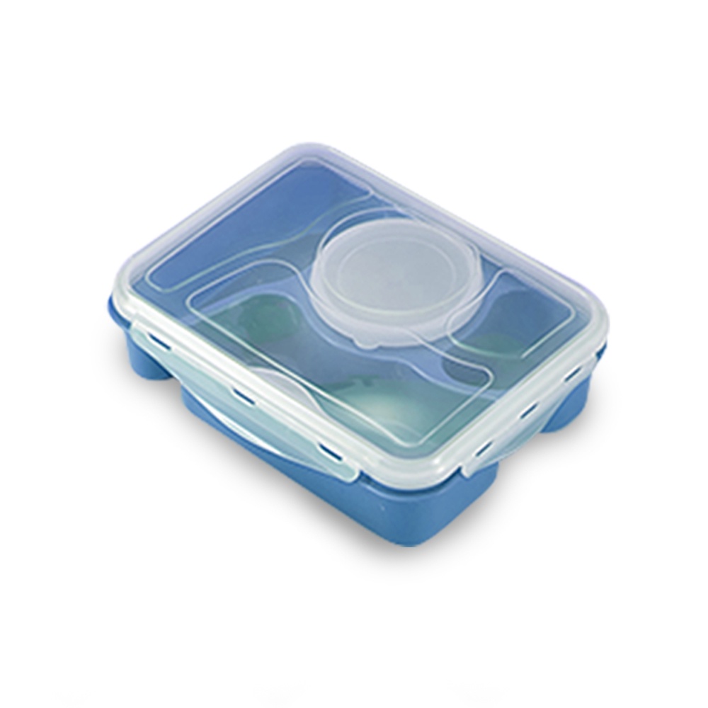 Jual Lunch Box Kotak Makan Tempat Makan Bento 4 Sekat 1000 ml (TANPA ...