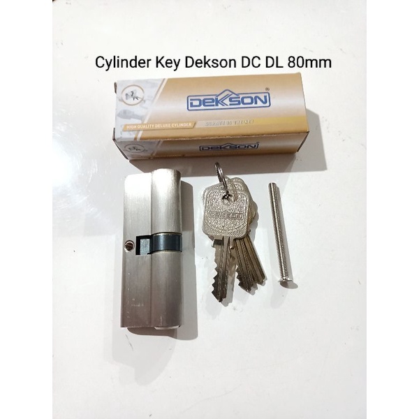 Jual Cilinder Kunci Dekson DC DL 80mm SN / Cylinder Key / Silinder Anak Kunci | Shopee Indonesia