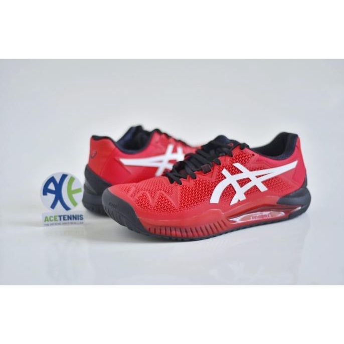 Jual Sepatu Tenis ASICS Gel Resolution 8 Red Electric | Shopee Indonesia