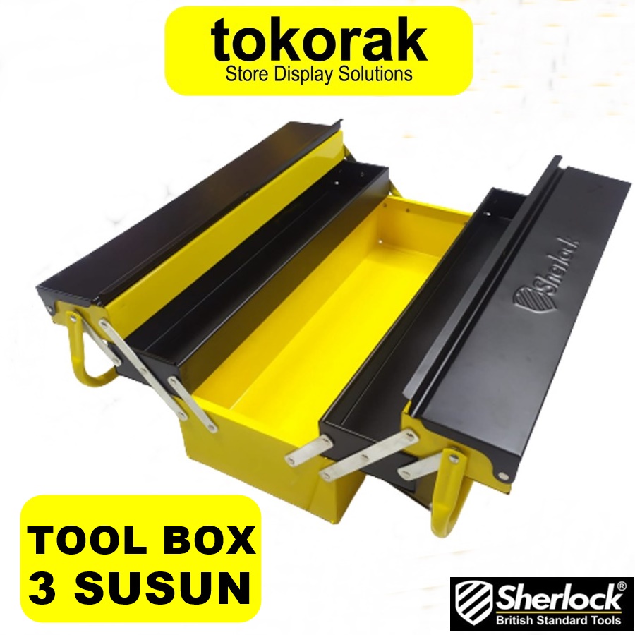 Jual TOOL BOX BESI 3 SUSUN BESAR SHERLOCK TOOLBOX 3 TINGKAT KOTAK PERKAKAS | Shopee Indonesia