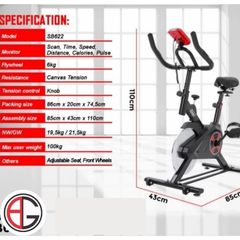 Jual Sepeda Statis Spinning Bike Alat Fitness Super Murah | Shopee Indonesia