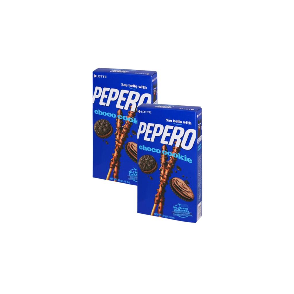 Jual Lotte Pepero Choco Cookie Biskuit Stik 2 x 32 gr | Shopee Indonesia