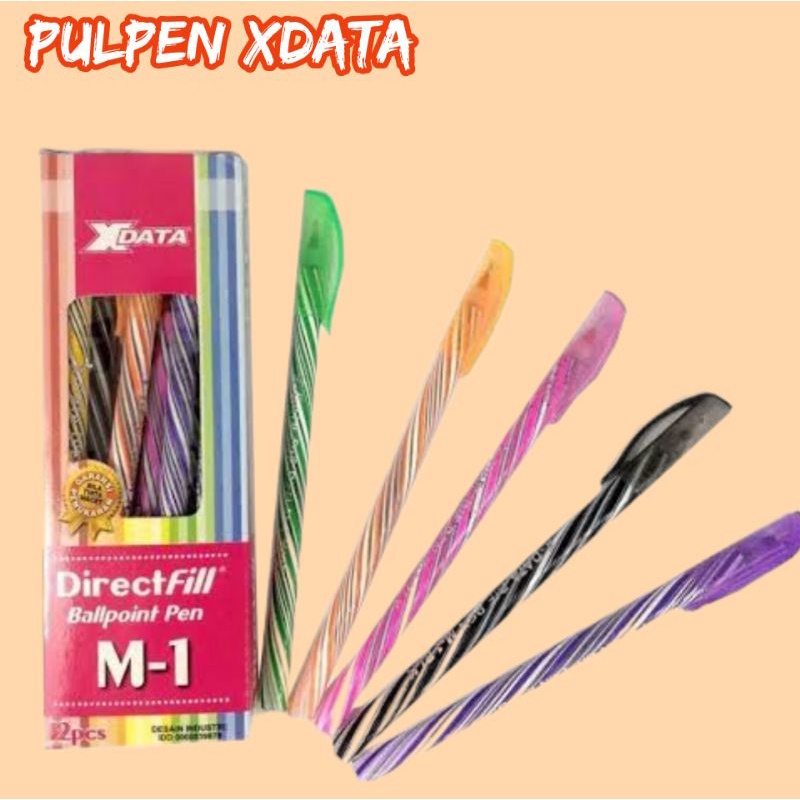 Jual Pulpen X-Data Tinta Hitam harga terjangkau (1 lusin) | Shopee ...