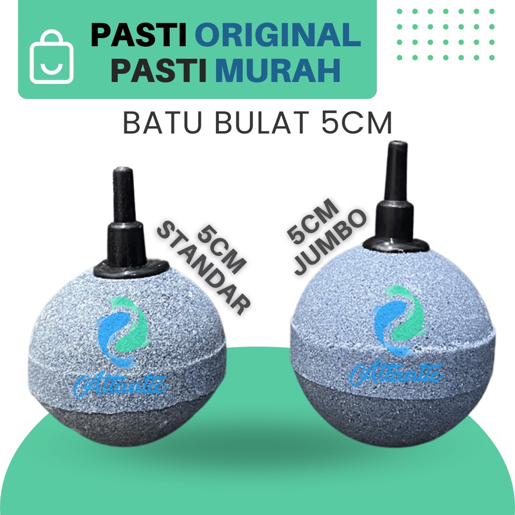 Jual Batu Gelembung Bulat 5cm Batu Aerator Gelembung Udara Oksigen 5 cm ...