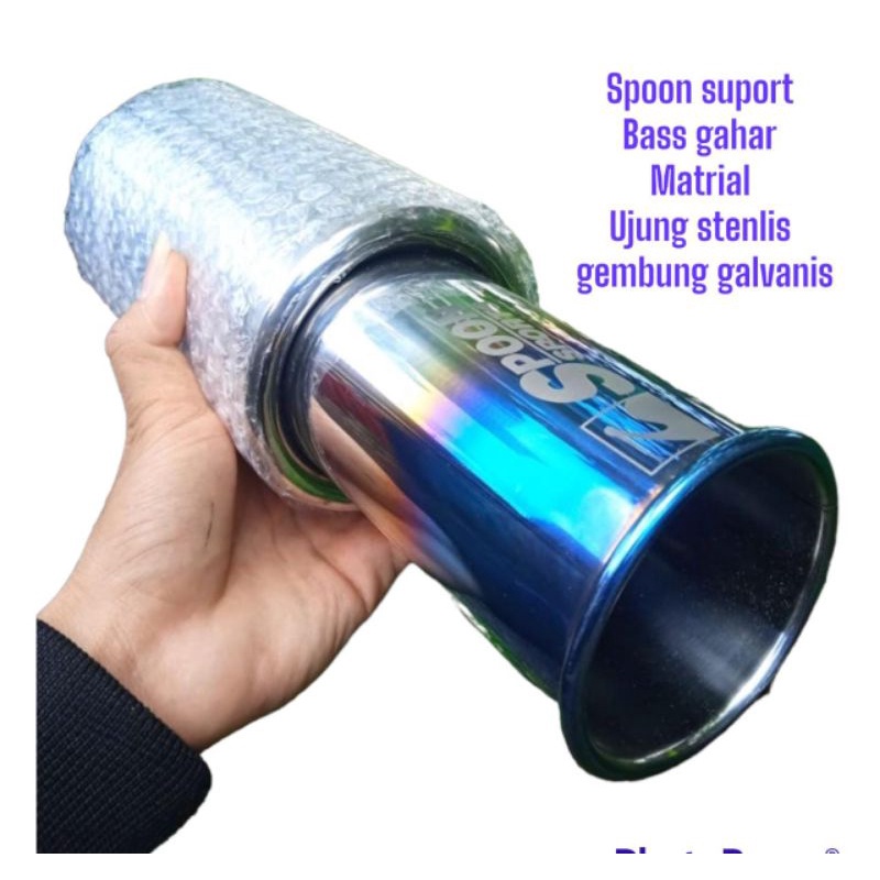 Jual KNALPOT MOBIL RACING SPoON SUPORTS BAS ADEM BULAT EMPUK Ujung ...