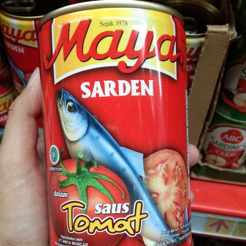 Jual Maya Sarden Kaleng 425g / Sarden Maya Besar/ Sarden Maya saus ...