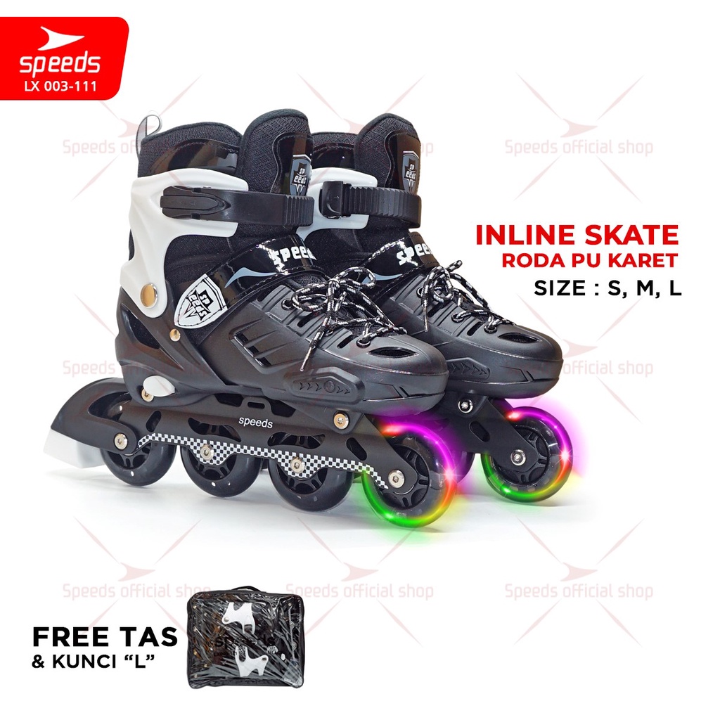 Jual SPEEDS Sepatu Roda Skate Anak dan Dewasa Inline Roda Full Karet PU ...