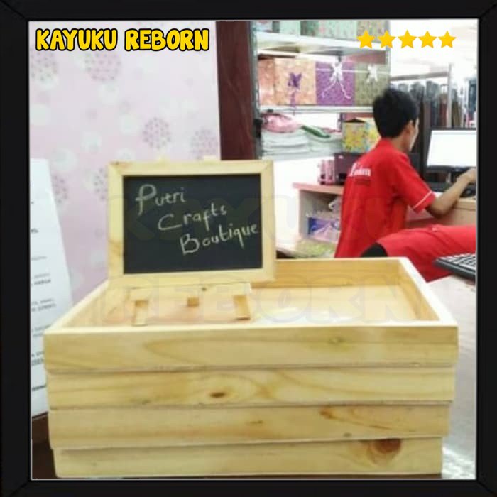 Jual 30x40x 3cm hampers wooden box seserahan kotak parcel kayu hantaran ...