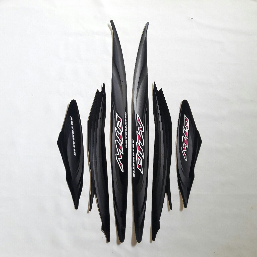 Jual Striping Sticker Motor Yamaha Mio Sporty 2007 std full Hitam ...