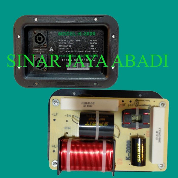 Jual PANEL CROSSOVER PASIF 2 WAY 600 WATT | Shopee Indonesia