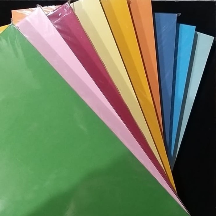 Jual KERTAS HVS POLOS WARNA A4 F4 NEWPRINT ACC SBY | Shopee Indonesia