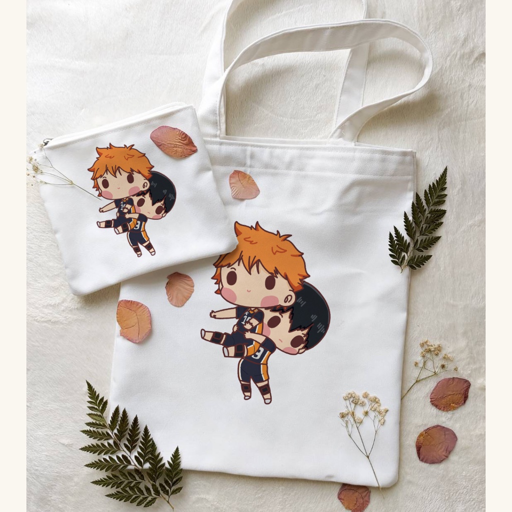 Jual HAIKYUU!! TOTE BAG + PENCIL CASE ANIME / ANIME KIT / ANIME FANKIT ...