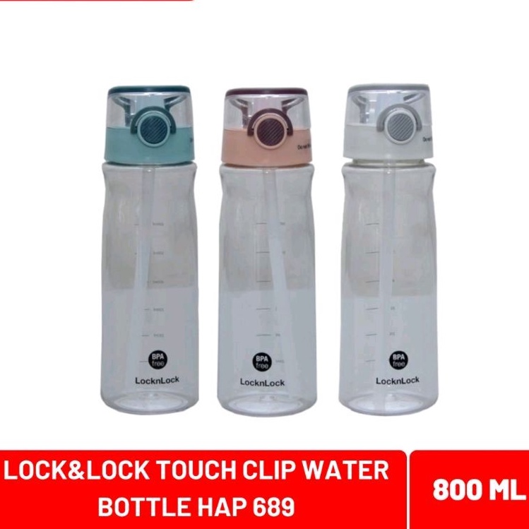 Jual Lock n Lock Botol Minum One Touch Clip 800ml HAP689 | Shopee Indonesia
