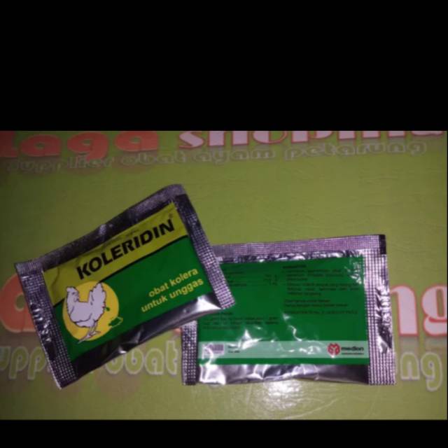 Jual Koleridin 10gr 2bks obat ayam burung sakit berak putih mencret ...