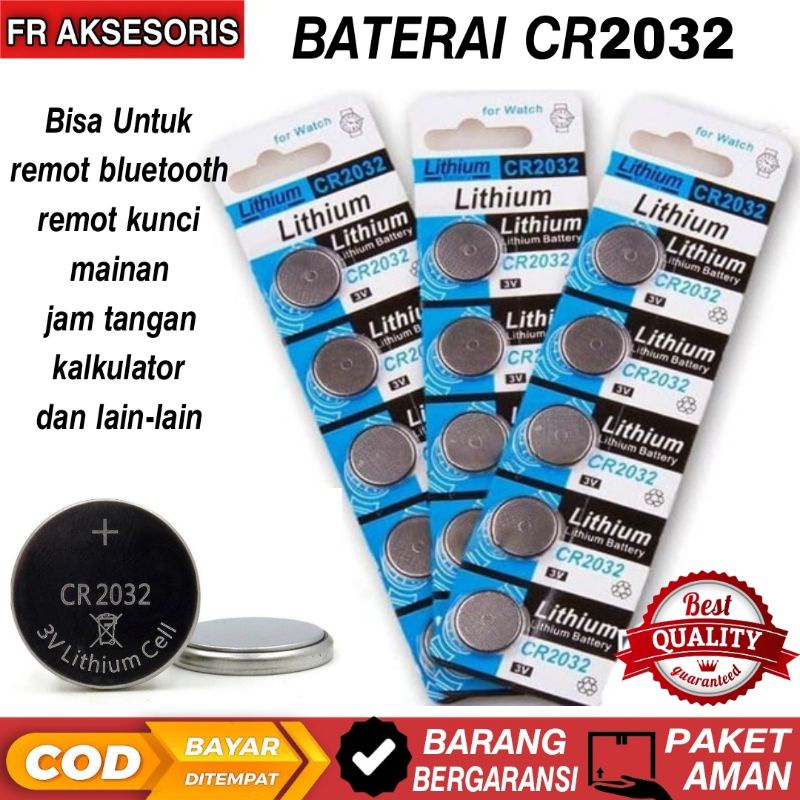 Jual Baterai cr2032 3v battery CR 2032 Baterai Remot Jam tangan mainan DLL | Shopee Indonesia