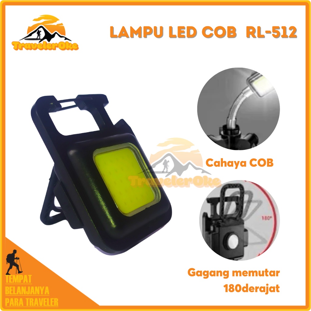 Jual Lampu LED COB Multifungsi RL-512 Lamp Camping Hiking | Shopee ...