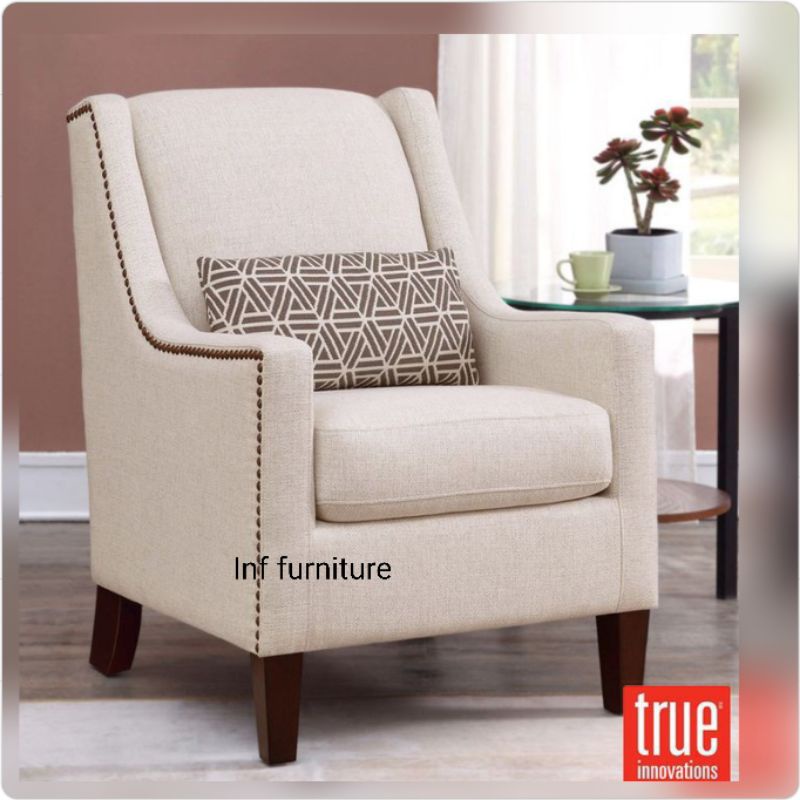 Jual sofa minimalis single wing chair minimalis premium mewah bahan ...