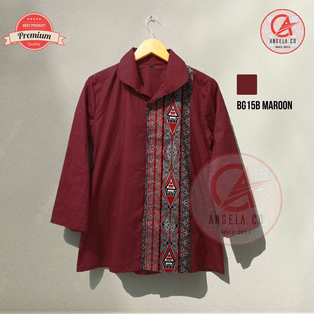 Jual Blouse Batik Batak Wanita | Batik Etnik Wanita Motif Gorga BG15 ...