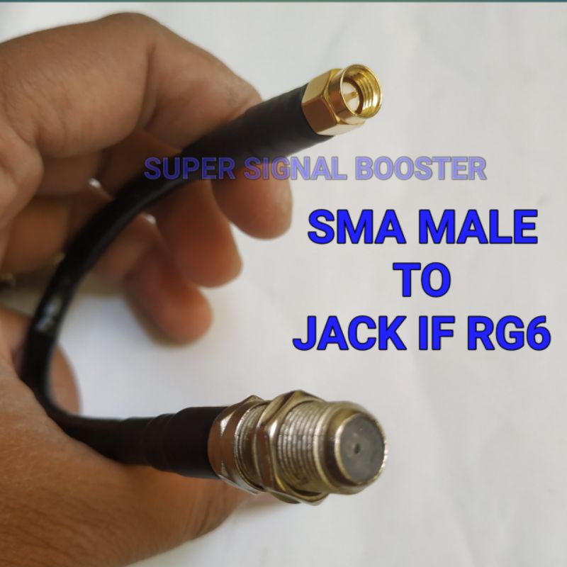Jual Kabel Extension Konektor SMA MALE to Konektor Jack IF RG6 | Shopee ...