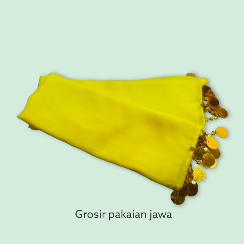 Jual Sampur Tari Ronce / Sampur Tari Warna Kuning Kenari / Sampur Tari ...