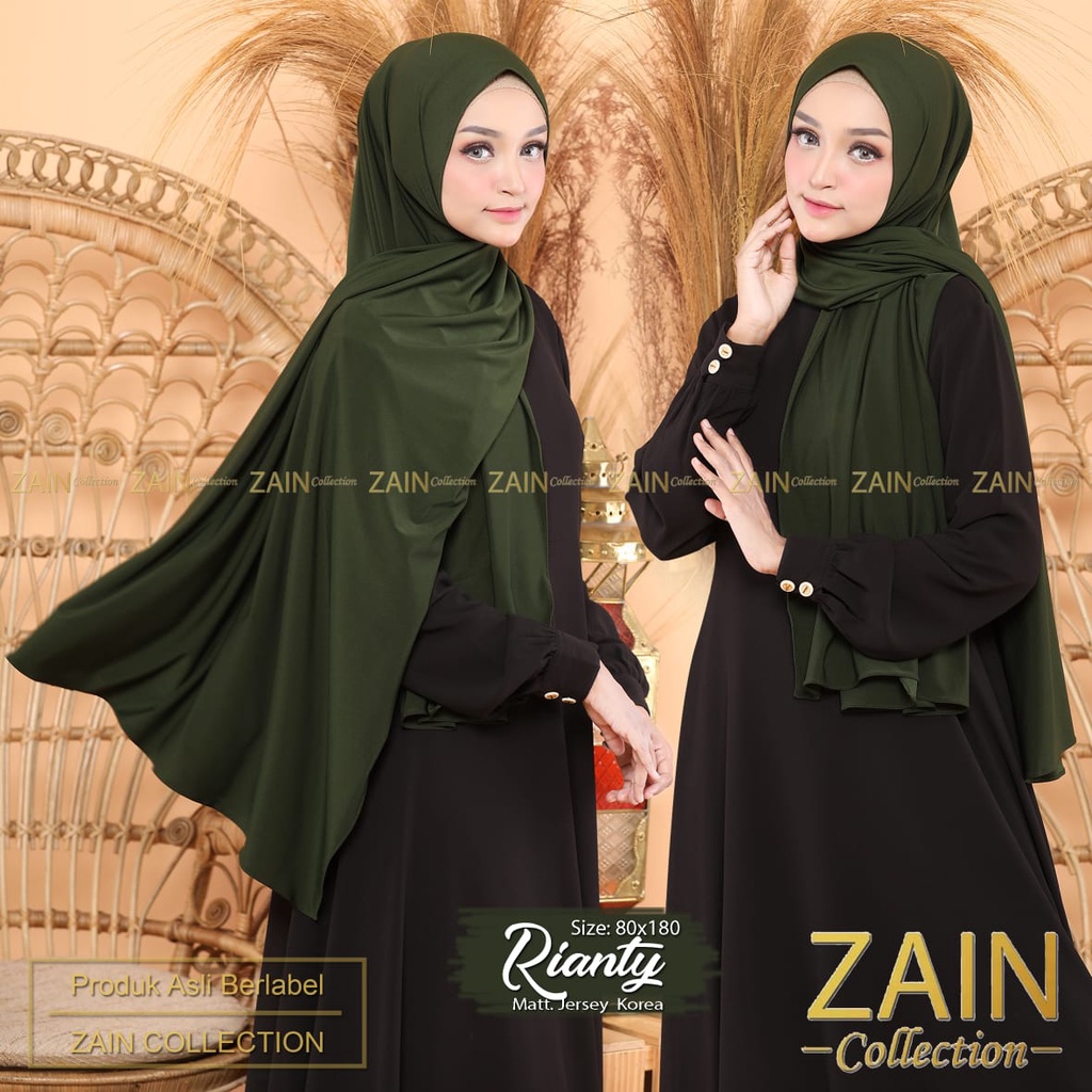 Jual Jilbab Pashmina Jersey Riyanty Ori Zain Collection BY QOID ...