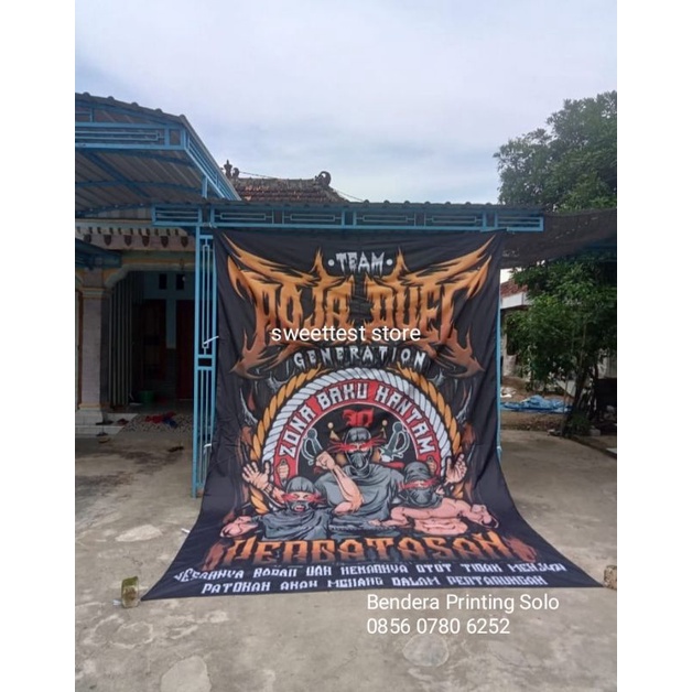 Jual BONUS !! BENDERA + STICKER || BENDERA PRINTING SOLO PROMO !! PSHT ...