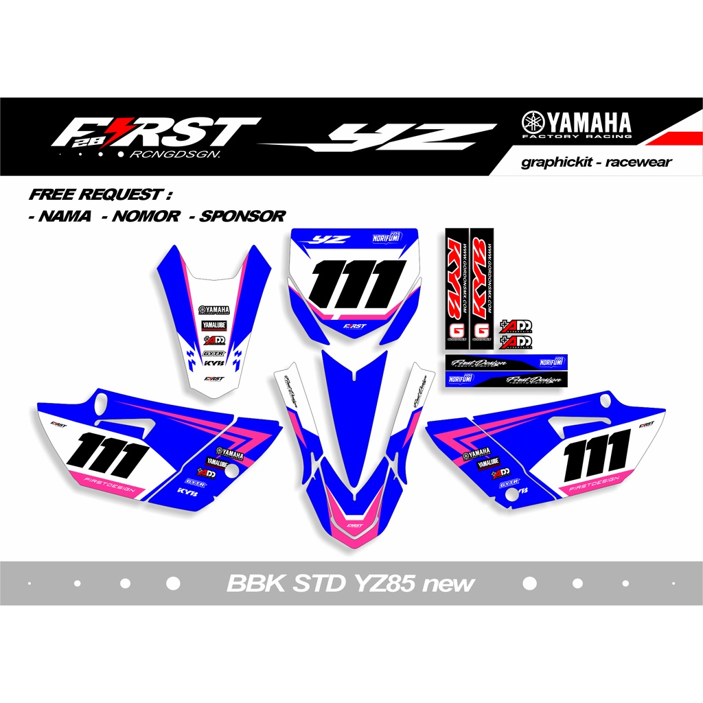 Jual Decal yz85 new decal bebek standar decal stiker | Shopee Indonesia