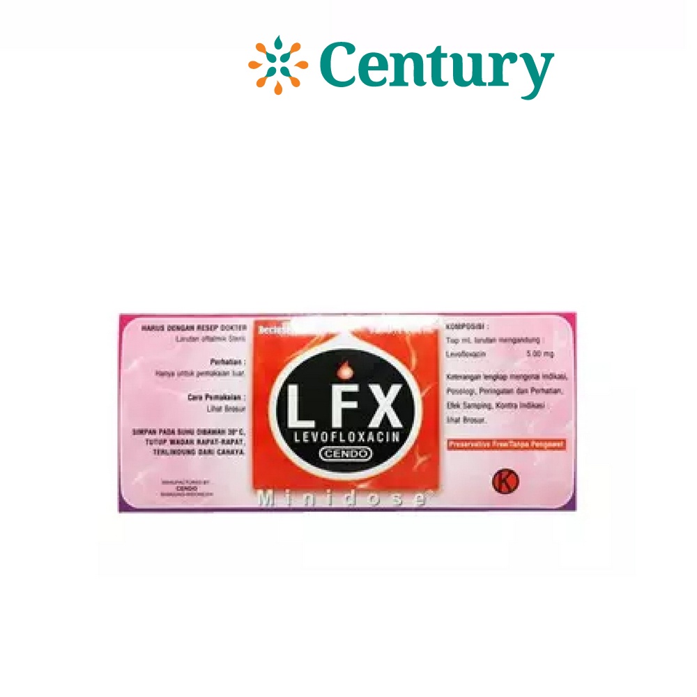 Jual CENDO LFX MINIDOSE 0.6ML 1 STRIP ISI 5 / LEVOFLOXACIN / INFEKSI ...