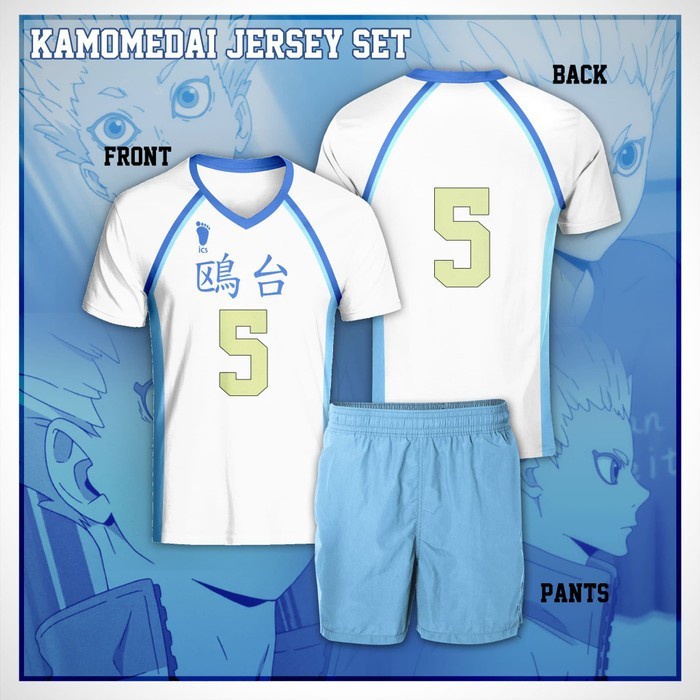 Jual Jersey AnimeHaikyuu Kamomedai Team Baju Kaos Setelan Volly ball ...