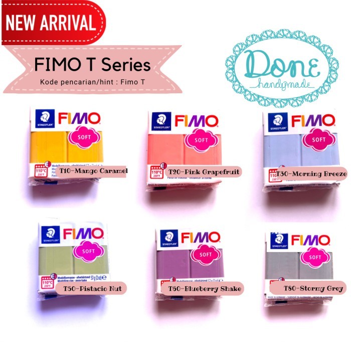 Jual Done handymade clay polymer clay FIMO T series handmade modelling clay | Shopee Indonesia