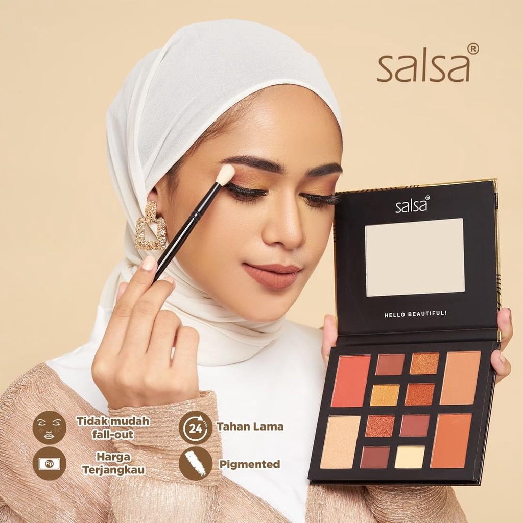 Jual SALSA Rhapsody Face Palette Eyeshadow Contour Highlighter | Shopee ...