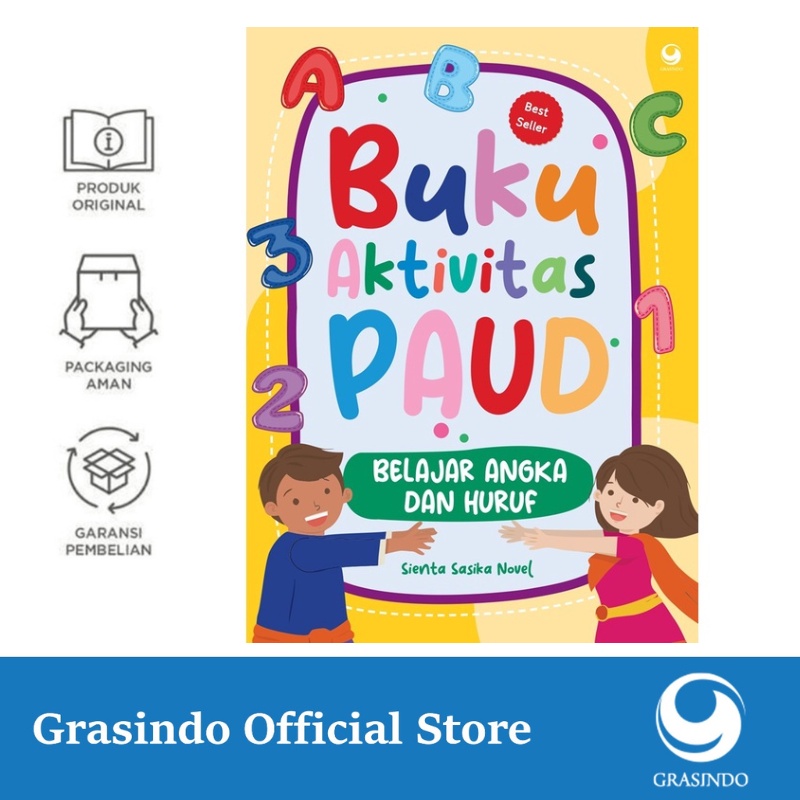 Jual GRASINDO - Buku Aktivitas PAUD Belajar Angka dan Huruf Ed Revisi ...