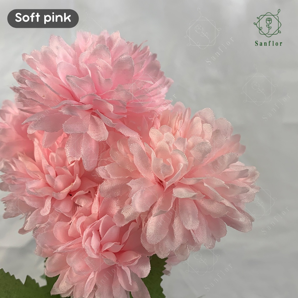 Jual Bunga Pingpong 5 cabang Artificial/Pompom Murah Buatan Hiasan Dekoras Wedding Pelaminan ...