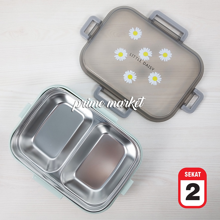 Jual Kotak Bekal / Lunch Box / Kotak Bekal Lucu 2 Partisi / Kotak Makan ...