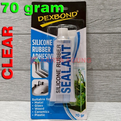 Jual LEM KACA / LEM SILICONE RUBBER SEALANT DEXBOND BESAR 70 GR SATU ...