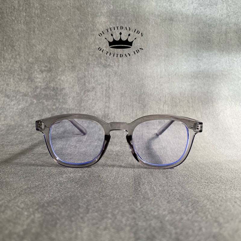 Jual Kacamata Moscot Momza Grey Lensa Antiradiasi | Shopee Indonesia