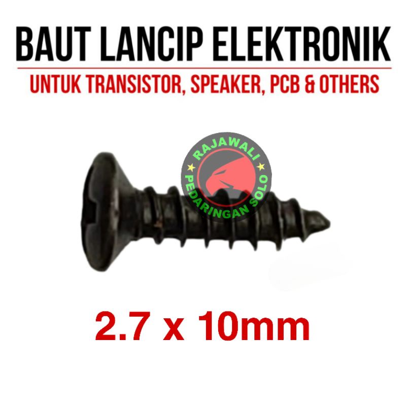 Jual 10pcs BAUT SEKRUP TAJAM BAUT ELEKTRONIK TRANSISTOR BAUT SPEAKER ...