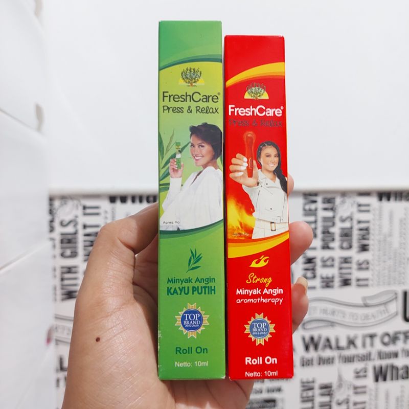 Jual Fresh Care Roll on Minyak Angin aromatherapy Hot Strong 10ML ...