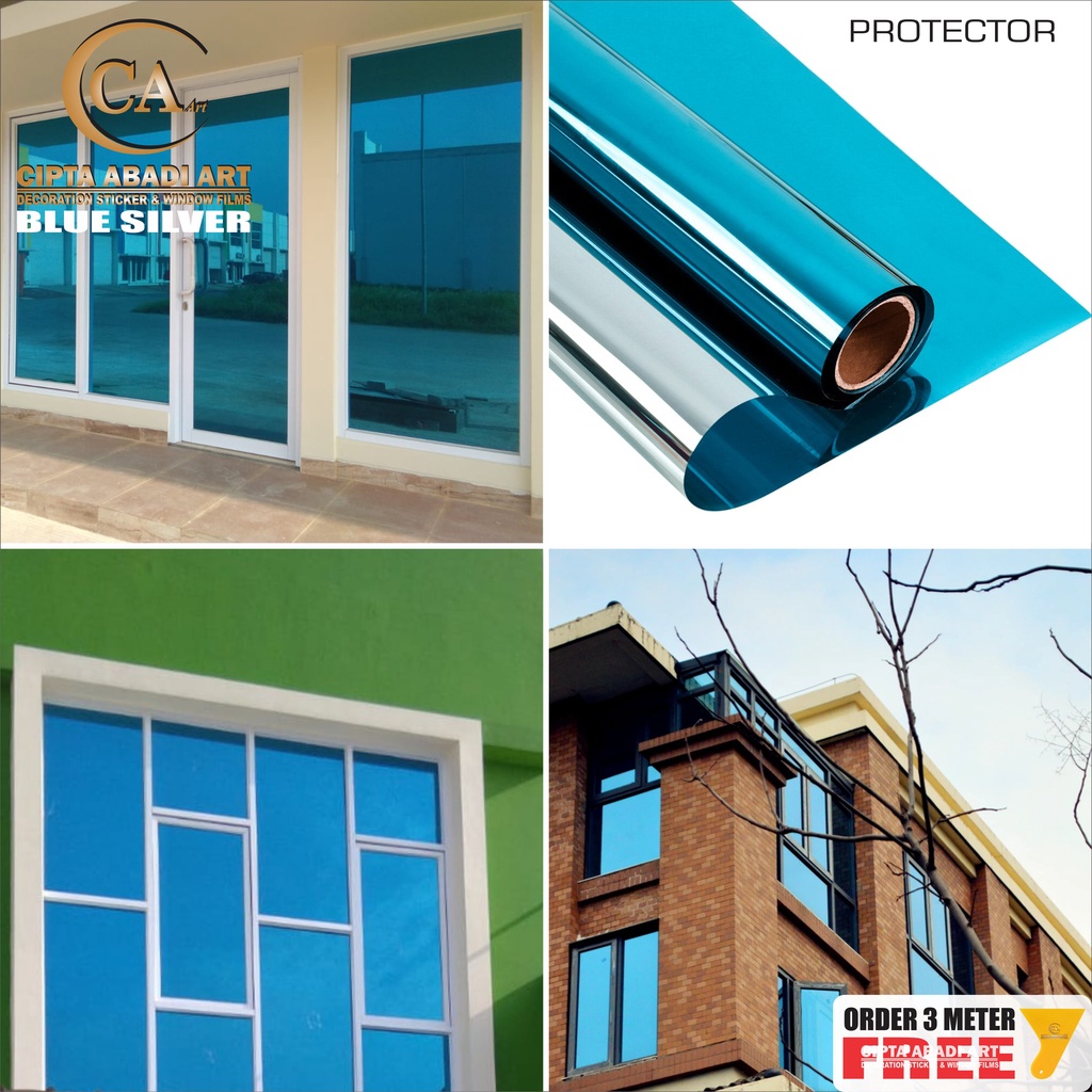 Jual Kaca Film One Way Cermin Kaca Film Jendela Rumah Kaca Film Sparta One Way Silver Hitam ...