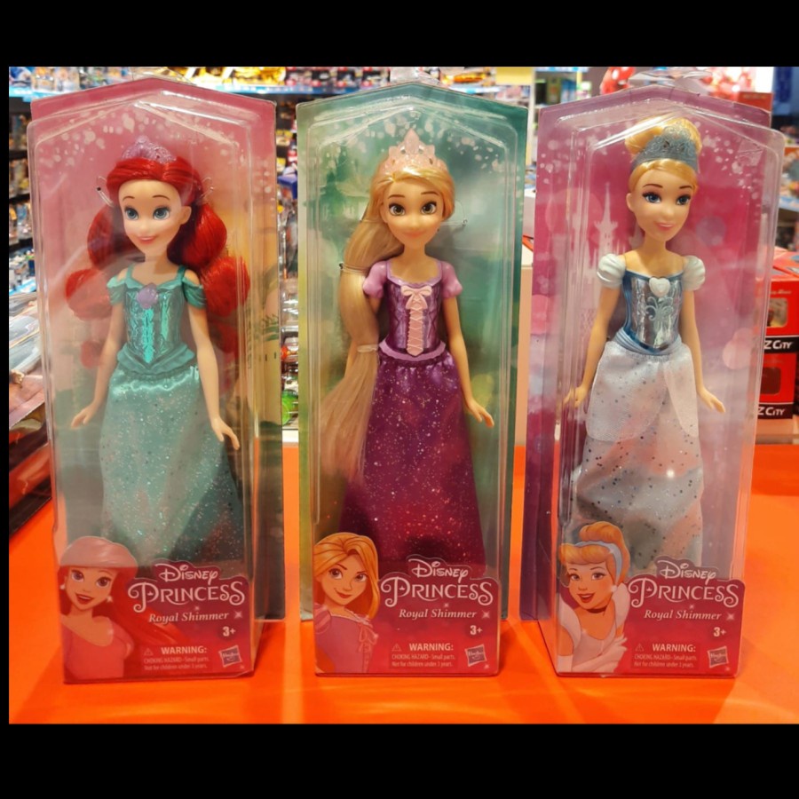 Jual BONEKA BARBIE DISNEY PRINCESS ROYAL SHIMMER RAPUNZEL SNOW WHITE ...