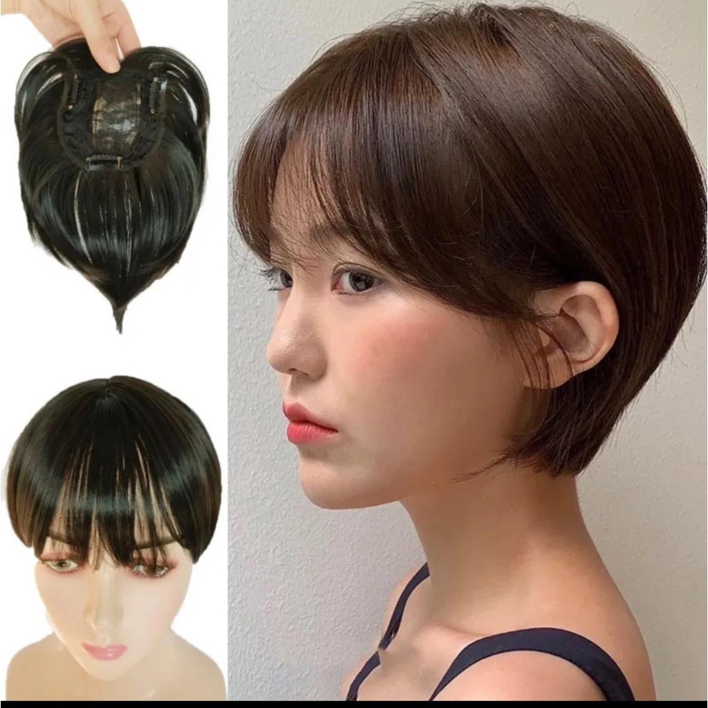 Jual hairclip poni tebal penebal rambut tebal wig poni penebal rambut ...