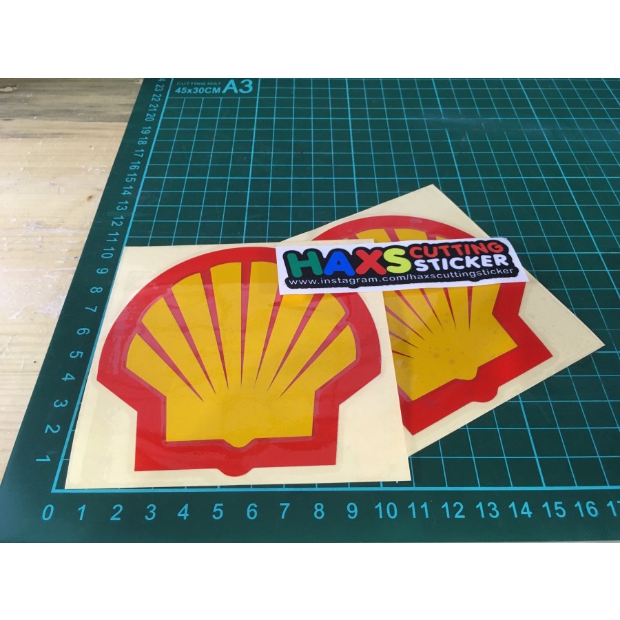 Jual Cutting Sticker Logo Shell Ukuran 10x10 Reflktif | Shopee Indonesia