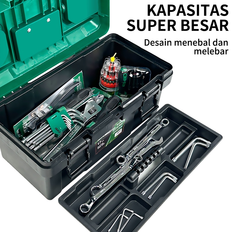 Jual ISKU Tool Box Besar Plastik 14 15 17 18 19 20 Inch Bahan Pp Tools ...